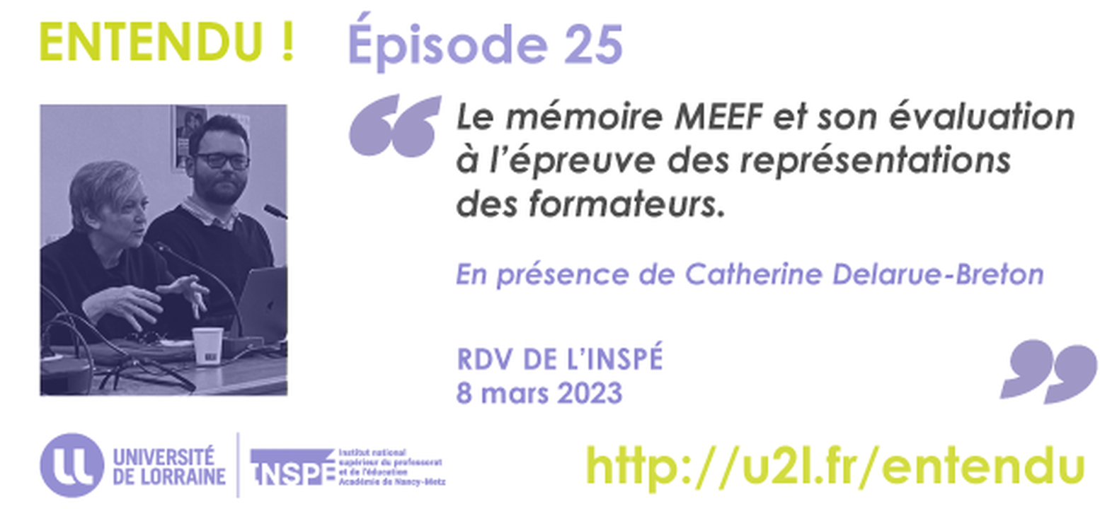 Vidéothèque de l'UL - Le Mémoire De Master Meef Et Son Évaluation