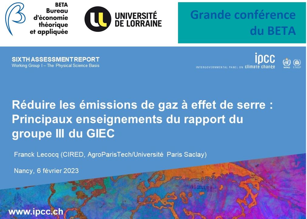 Vidéothèque de l'UL - Franck Lecocq : Principaux Enseignements Du