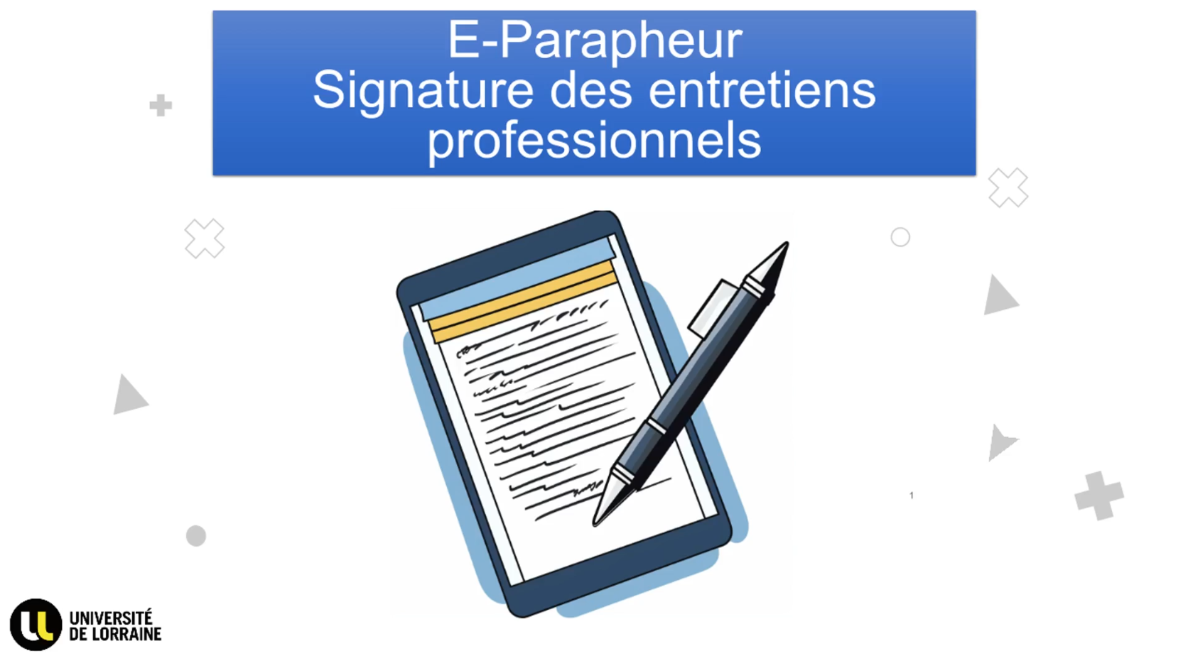 Vidéothèque de l'UL - E-Parapheur : Signature D'Un Entretien Profe…